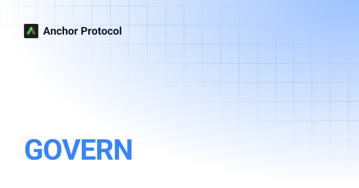GOVERN | Anchor Protocol